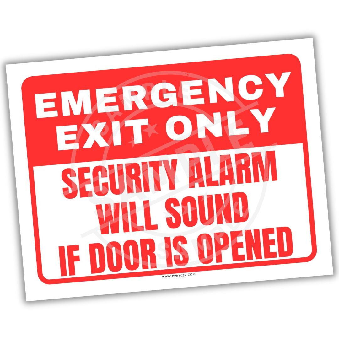 Emergency Exit Only Printable Sign | Safety Direction PDF – Printable ...