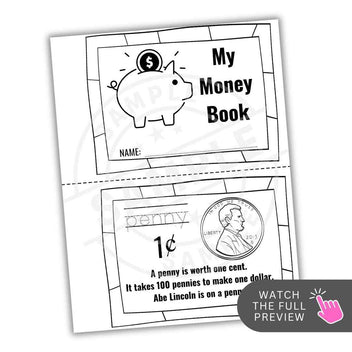 Learning Money Printable Book | Kids' Money Skills & Counting Practice ...