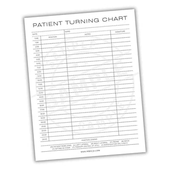 Patient Turning Chart Printable Template | Digital Download for Care ...