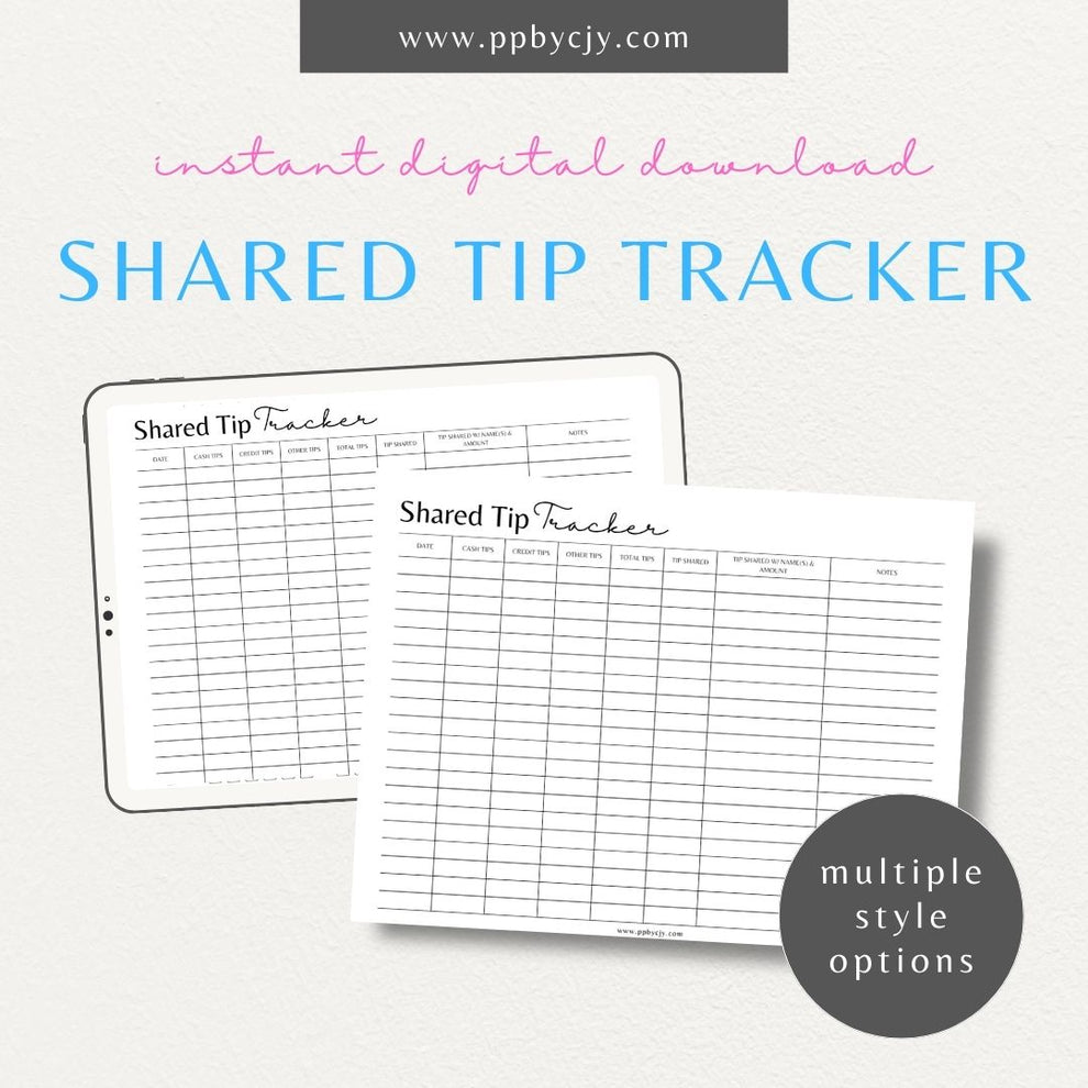 Shared Server Tip Tracker: Efficient Template for Tip Management